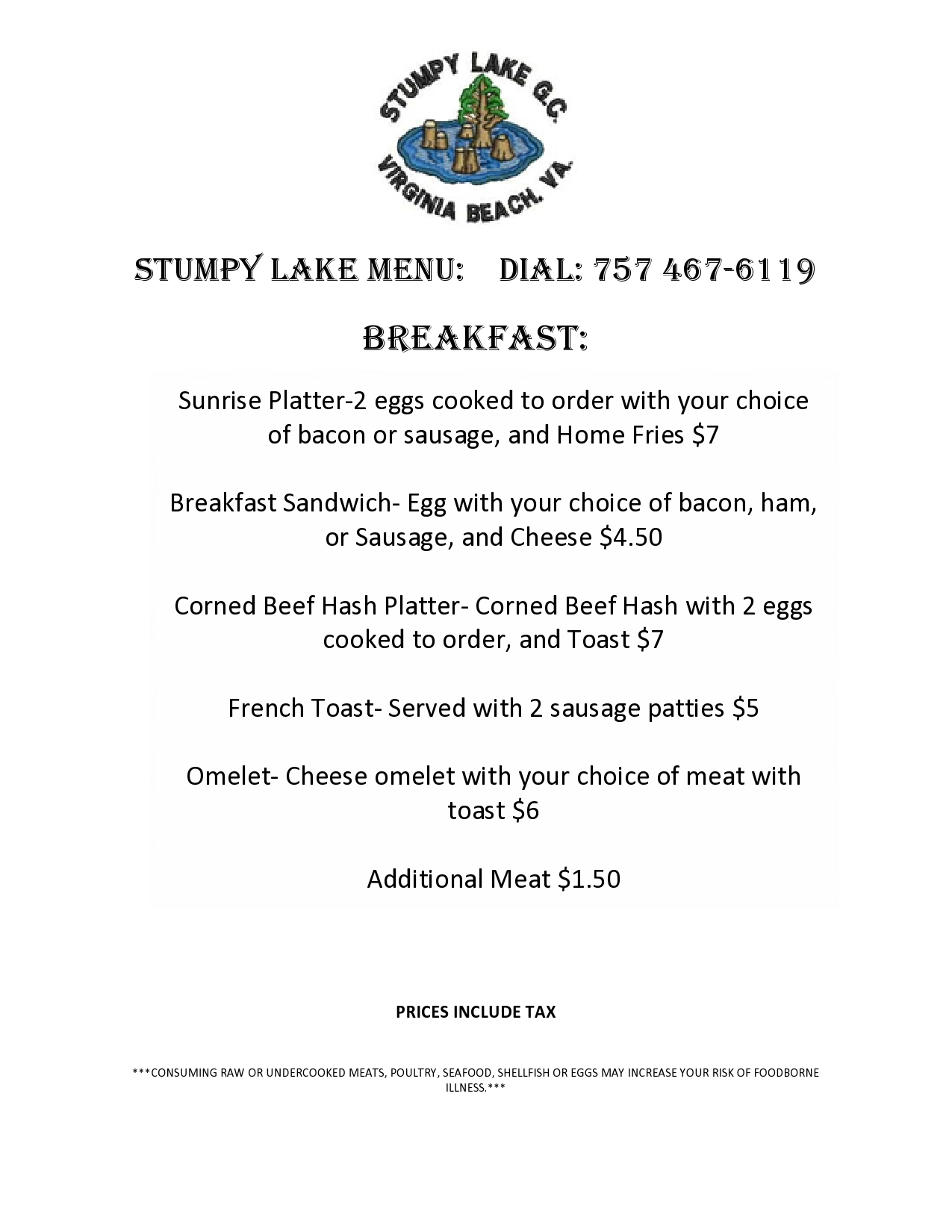 Bar & Grill - Stumpy Lake Golf Course